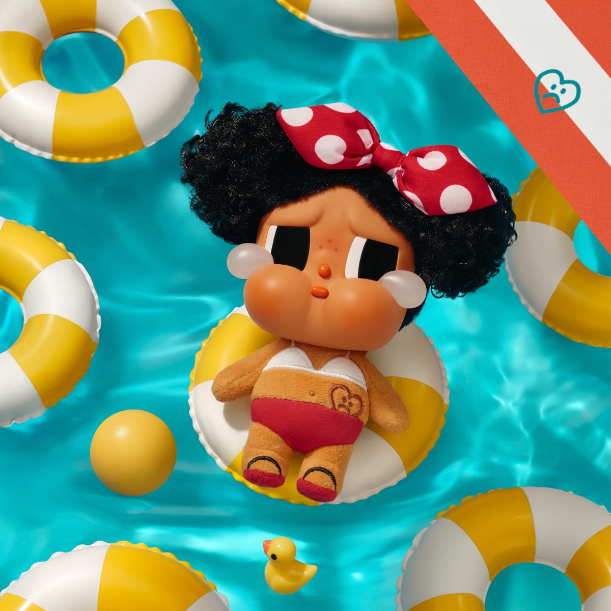 CRYBABY Vacation Mode On Series Authentic Pop Mart Vinyl Plush Pendant ...