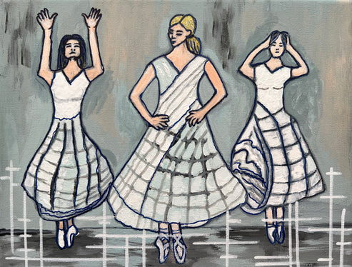 Body Language Ballet 8 x 10 acrylic painting – Canvas & Charms