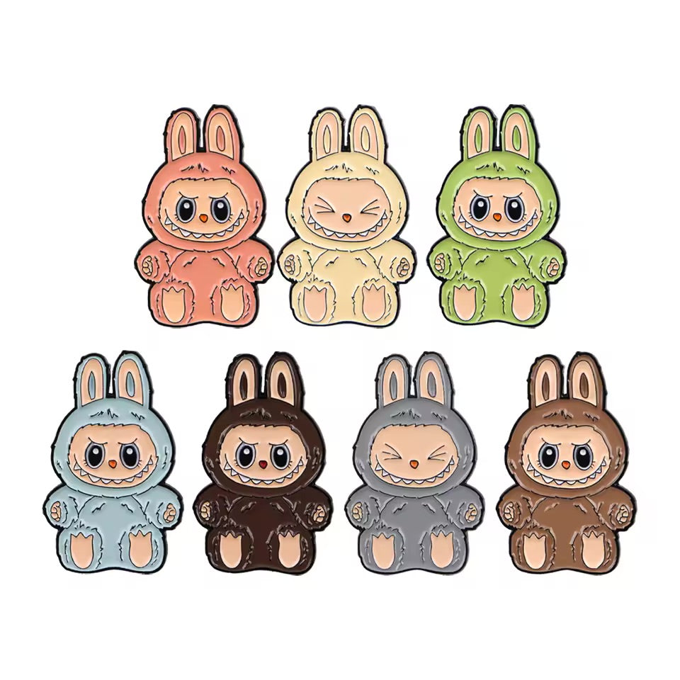 Labubu THE MONSTERS Enamel Pin Cute Gift Pop Mart – Canvas & Charms
