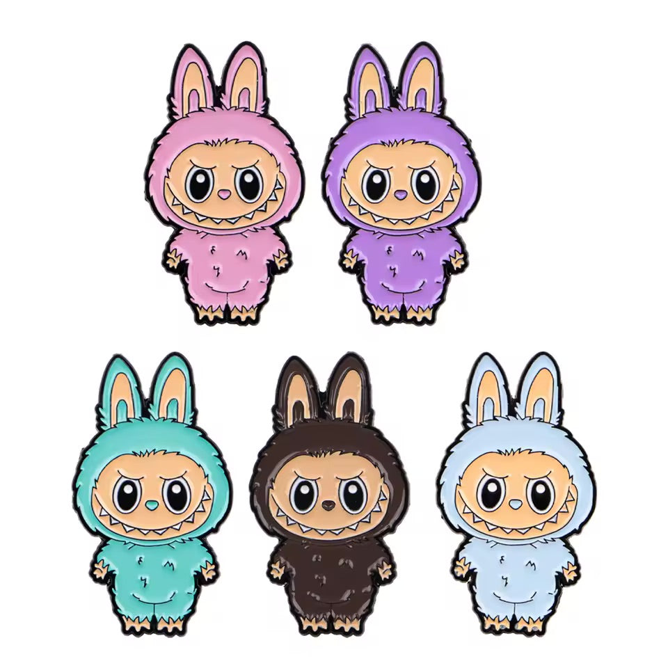 Labubu THE MONSTERS Enamel Pin Cute Gift Pop Mart – Canvas & Charms