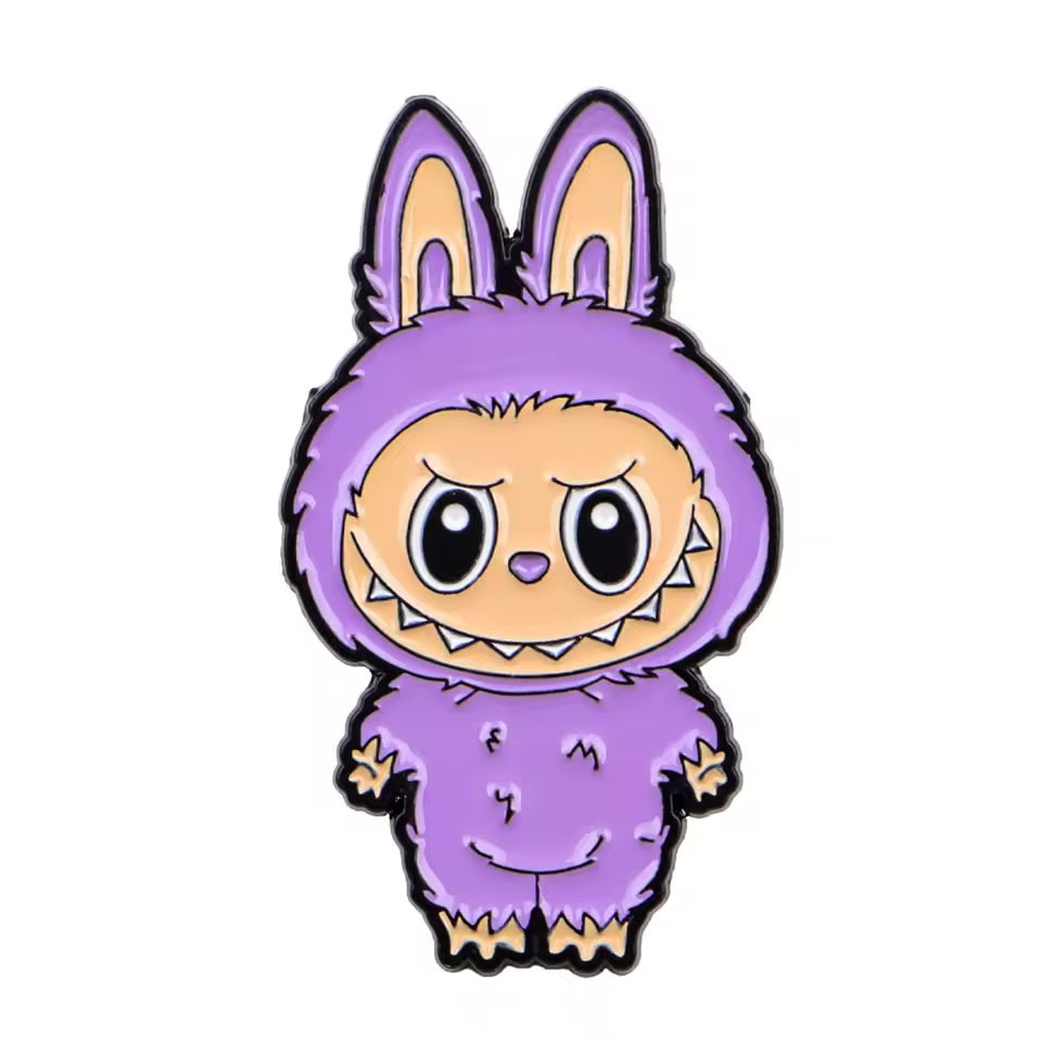 Labubu THE MONSTERS Enamel Pin Cute Gift Pop Mart – Canvas & Charms
